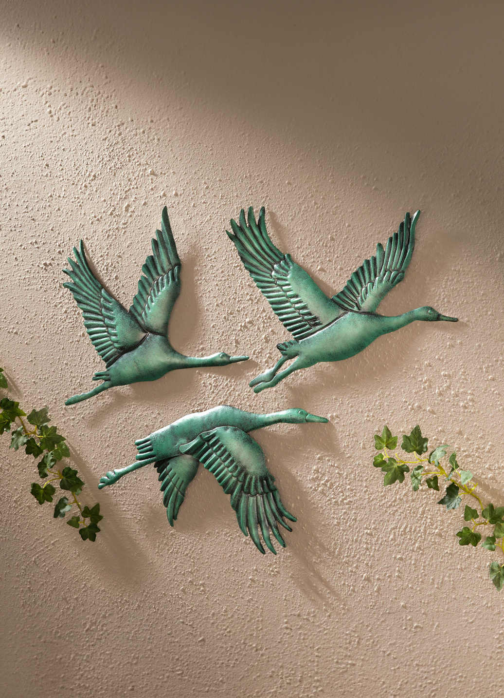 Wanddekoration Kraniche, 3er-Set - Gartendekoration | Brigitte Hachenburg