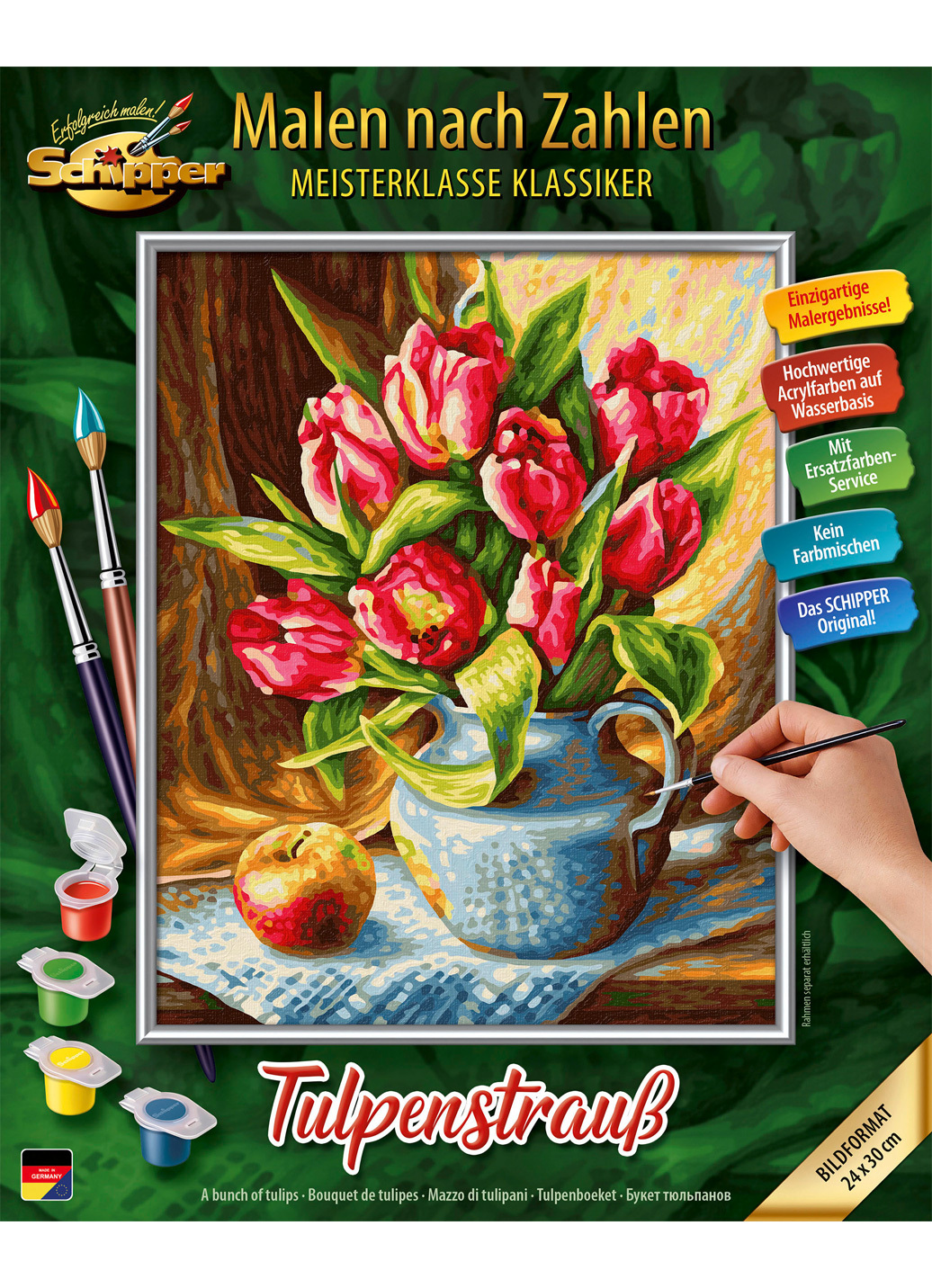 Malen nach Zahlen Tulpenstrauß - | Brigitte Hachenburg