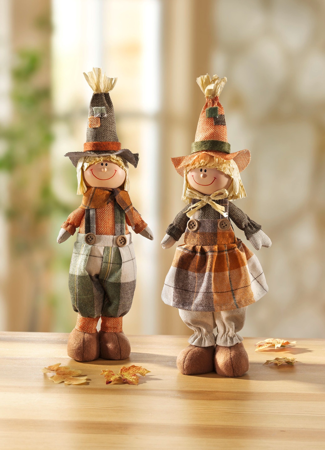 Vogelscheuche Mann - Witzige Vogelscheuche - ORANGE-GRÜN-BRAUN