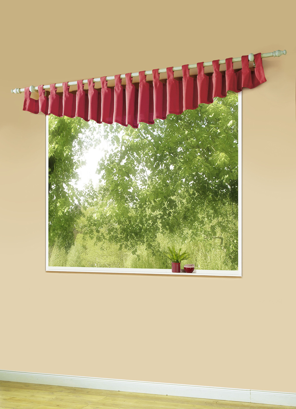 Stilvolle Querbehang Mit Klettband Fotos